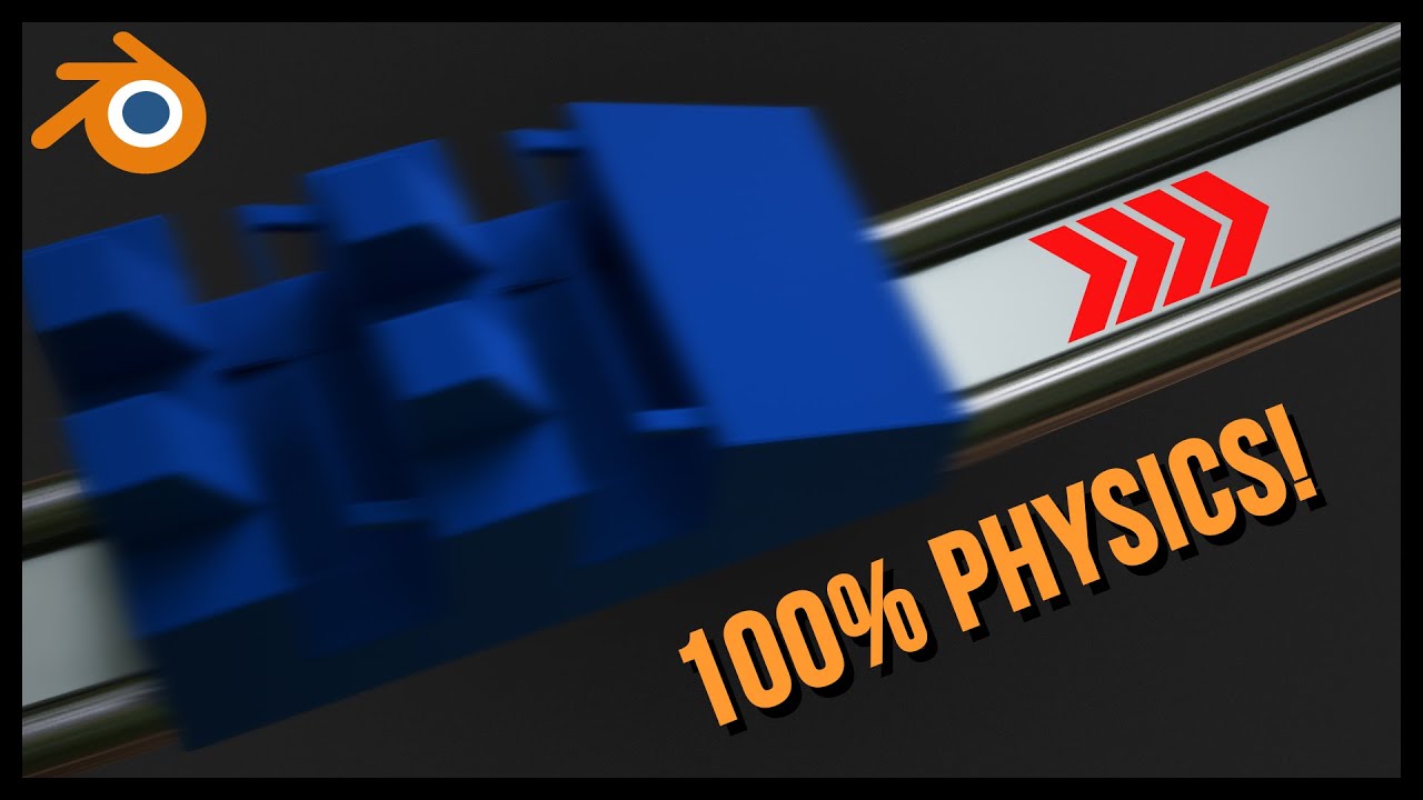 Blender Tutorial: Rollercoaster Using PHYSICS!