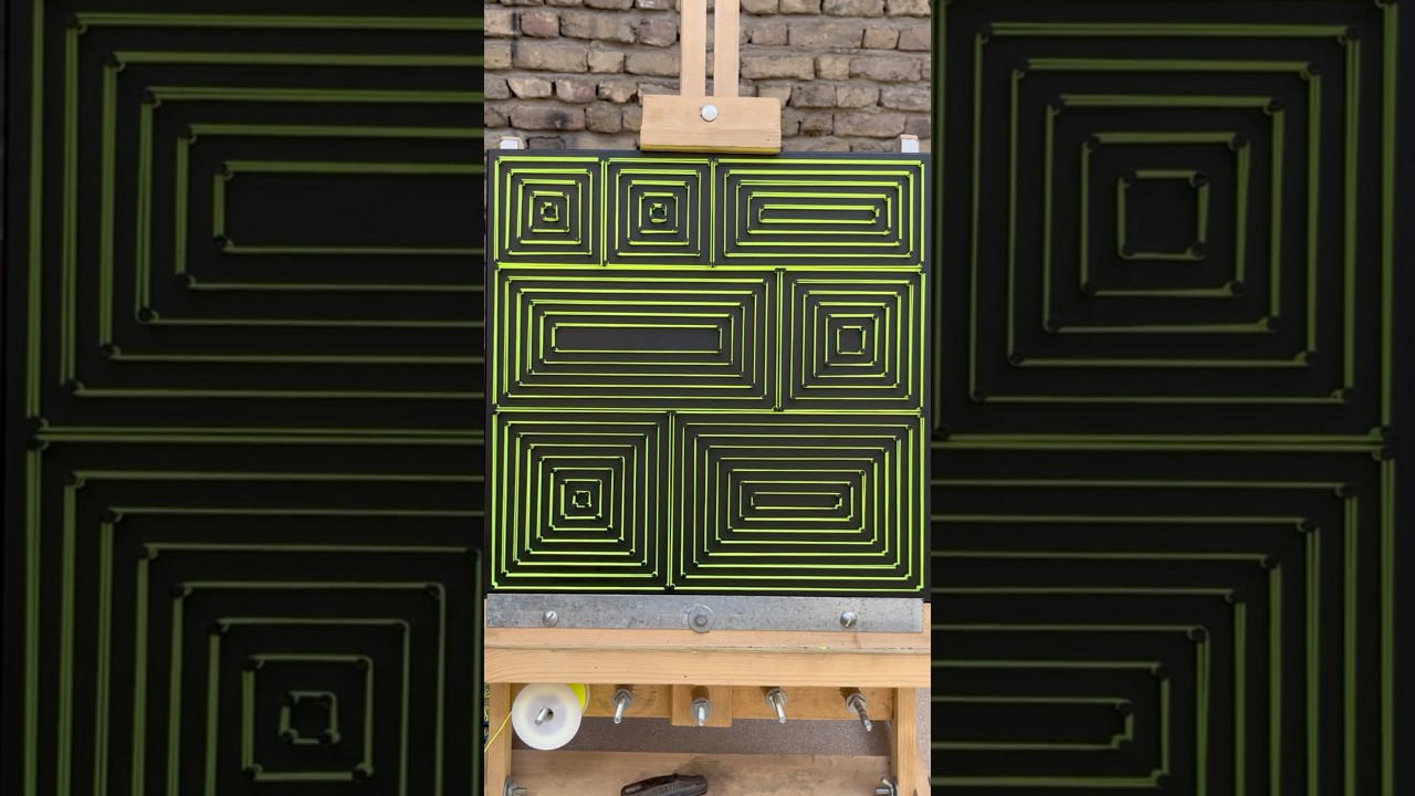 DIY String art, geometric pattern#stringart #art #handmade #artwork #mandala #wallart #artdecor