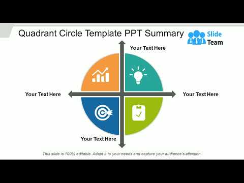 Quadrant Circle Template Ppt Summary