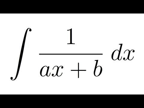 Integral of 1/(ax+b) - Integrals ForYou