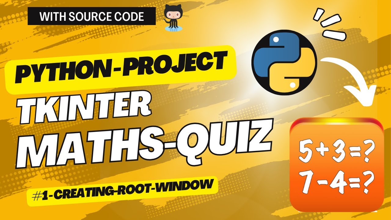 Maths Quiz using Tkinter Python | Creating root window - 1 #tkinter #python