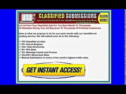 ✔ Classified Ads Submissions - 5 Reasons To Use This Service