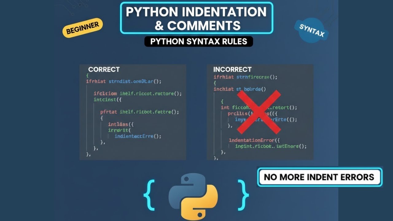#4. Python Tutorial for Beginners | Indentation & Comments Explained