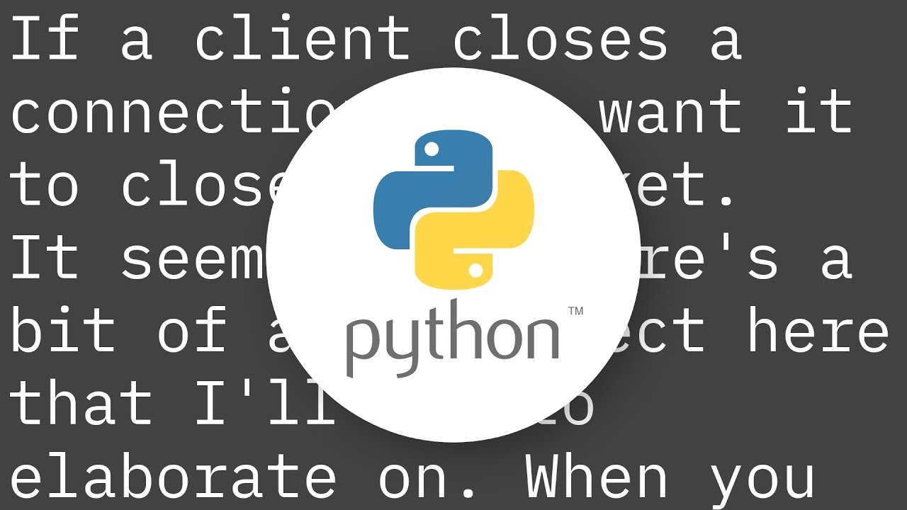 Python sockets - keep socket alive?
