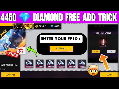 ๐ฅ๐ 4450 Free Diamonds in Free Fire Trick. How to Get Free diamond in freefire max. Free Diamond App