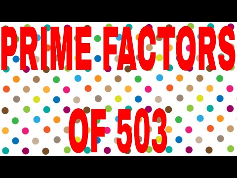 PRIME FACTORS OF 503