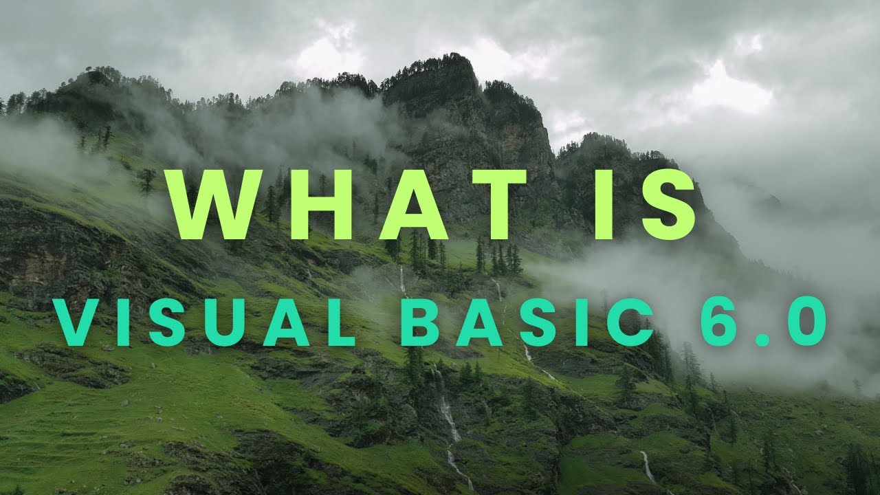 What is Visual Basic 6.0?  Vb 6.0  Environment of Visual Basic 6.0