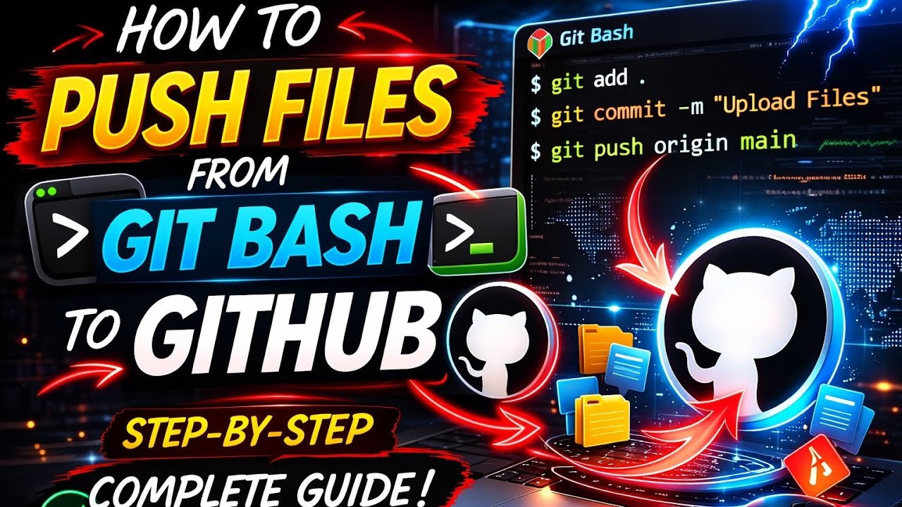 Push Files from Git Bash to GitHub in 5 Minutes 🚀 | Beginner Step-by-Step Guide