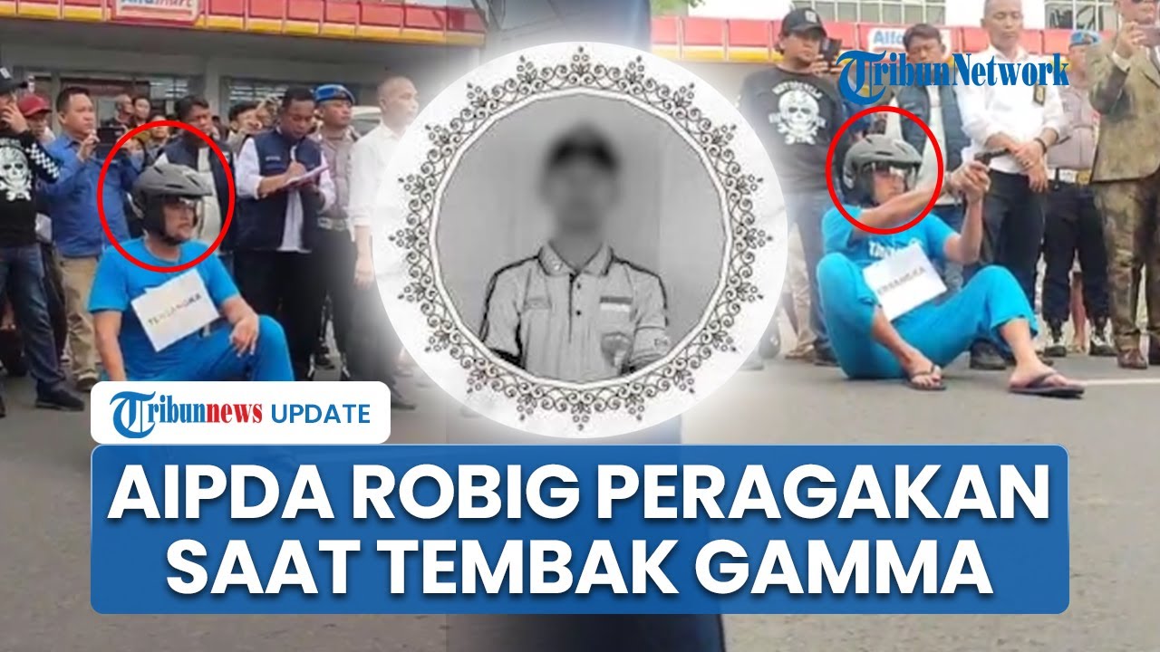 Rekonstruksi Aipda Robig Peragakan Adegan saat Tembak Gamma, Teman ...