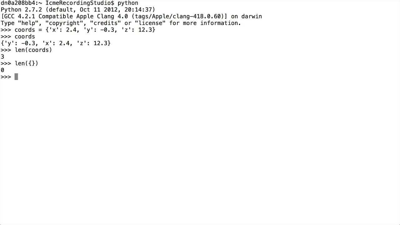 5 - Python Dictionary Functions