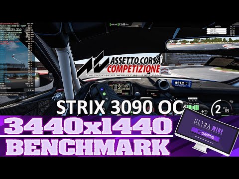 Assetto Corsa Competizione | Benchmark Epic Settings | Strix 3090 OC | Ultrawide 3440x1440