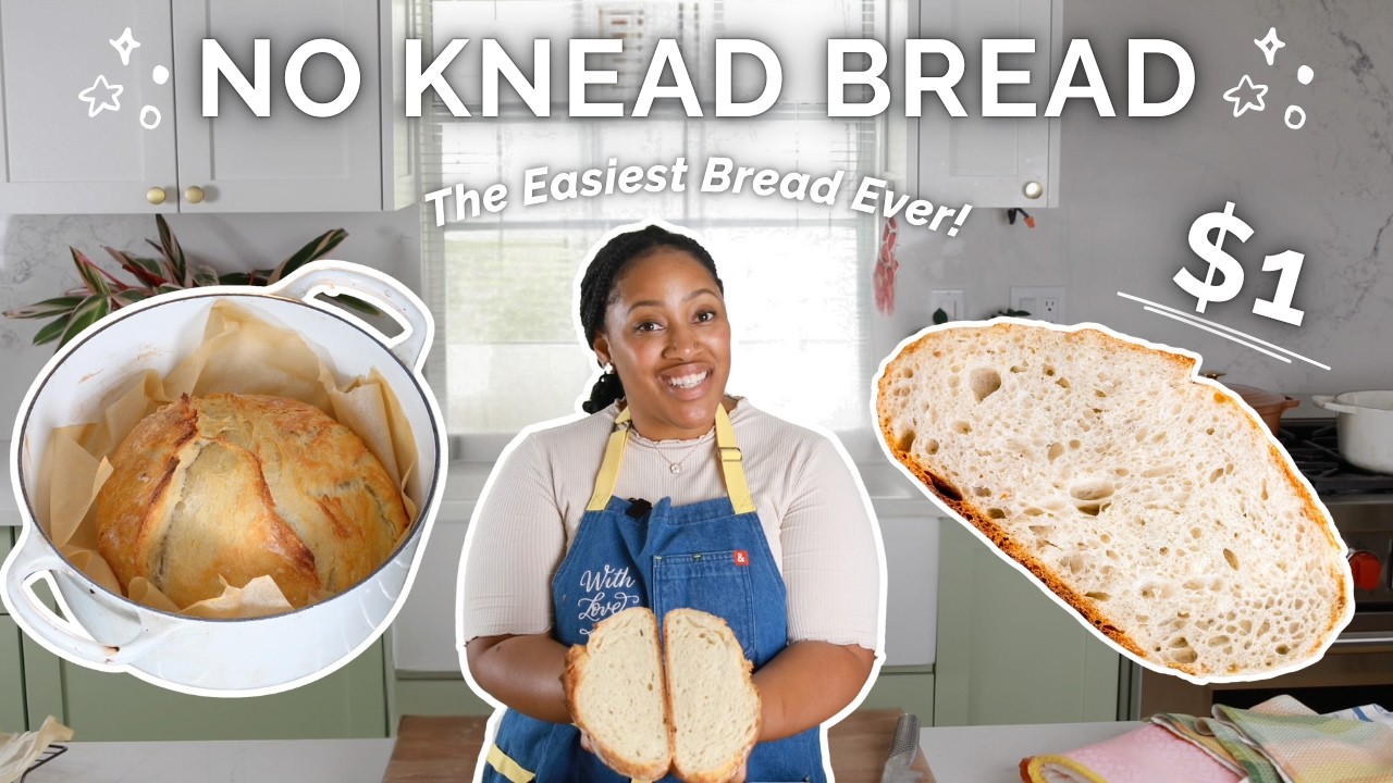 $1 No Knead Bread Recipe | Simple Dutch Oven Bread for Beginners