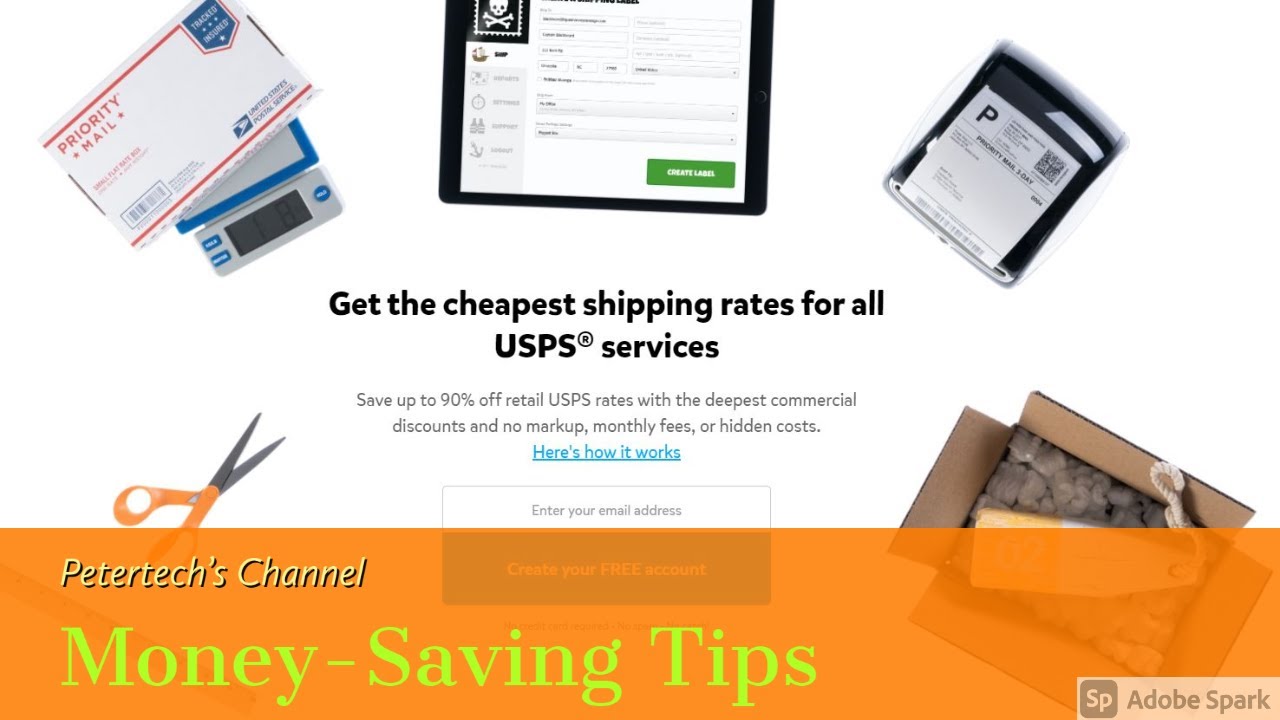 Money-Saving Tips| USPS Shipping with Commercial Rate - No minimum, FREE account