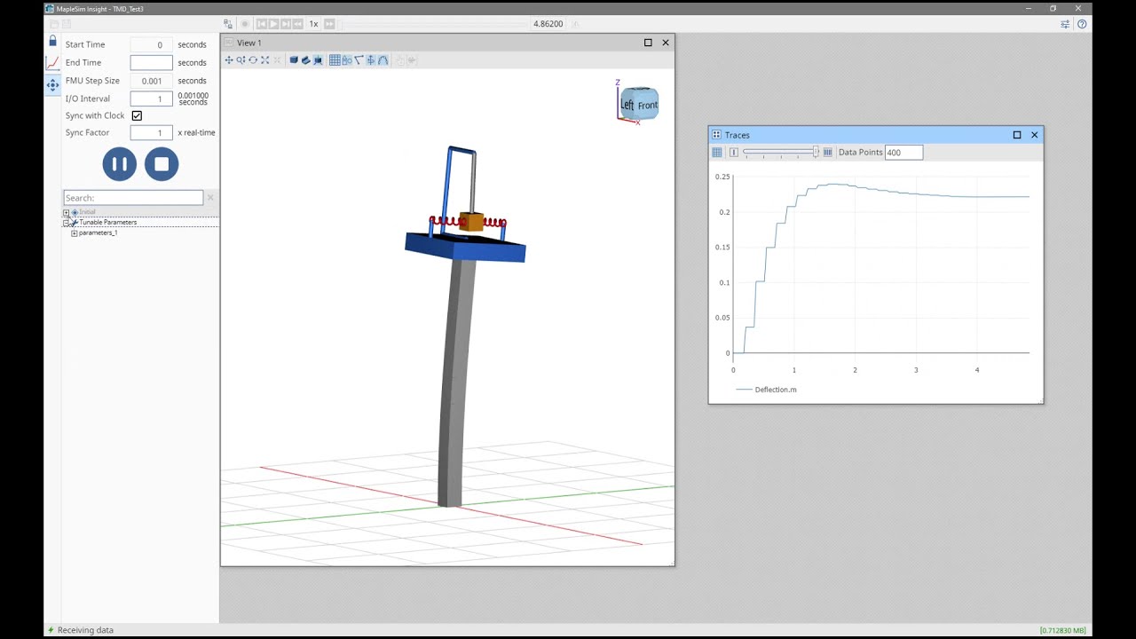 Simple TMD in MapleSim Insight...