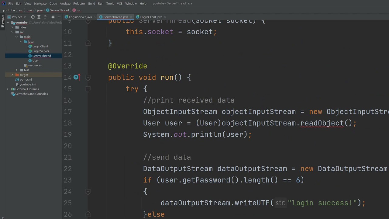 Socket TCP Multi Threading