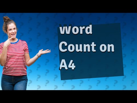 How many words is 4 sides of A4?