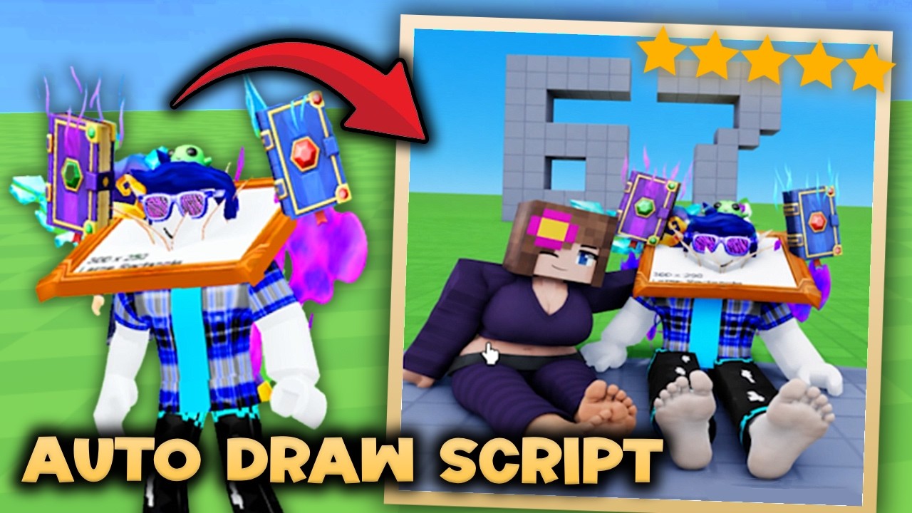 Auto-Draw Script Trolling in Draw Me! - ROBLOX EXPLOITING