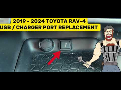2019 - 2024 TOYOTA RAV-4 USB / AUX / CHARGER PORT JACK REPLACEMENT TUTORIAL l