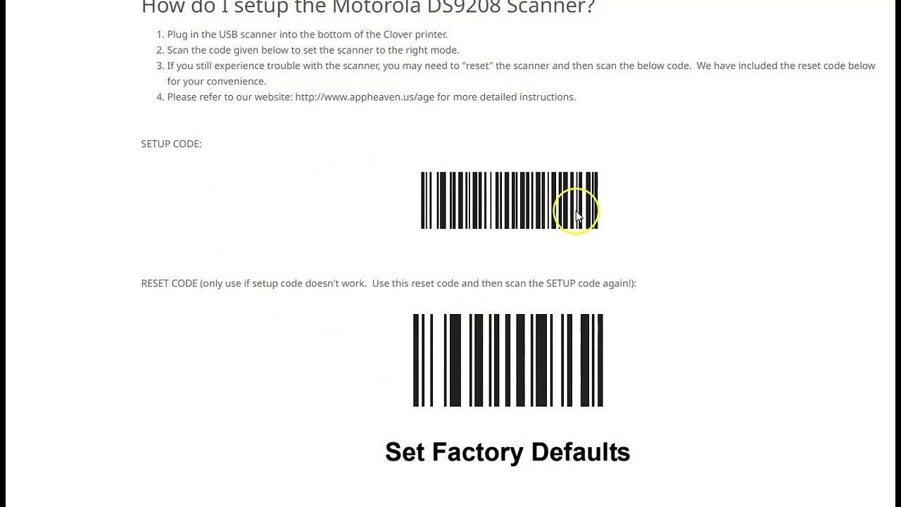Setting up a 2D Barcode Scanner to work with your Clover device