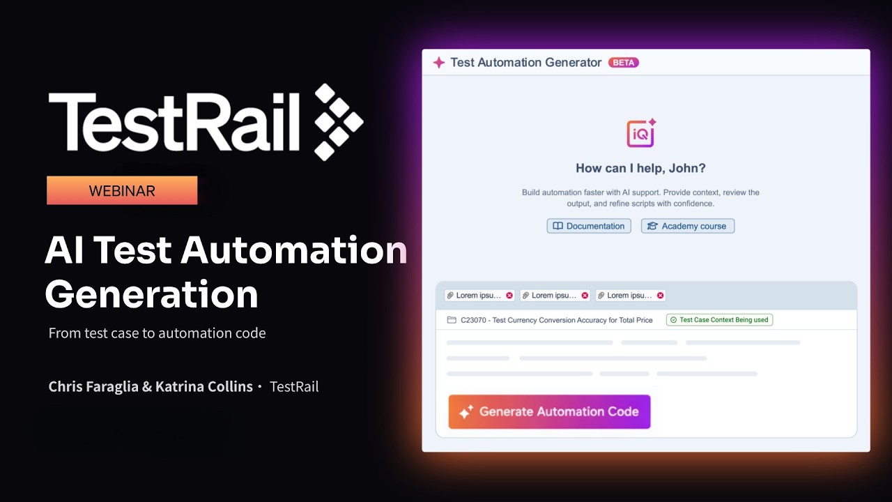 Generate Test Scripts with AI: Introducing TestRail 10.2