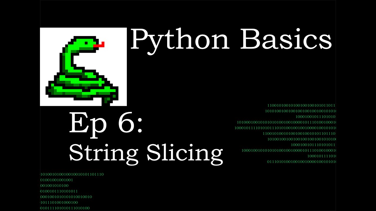 Python Basics Slicing Strings