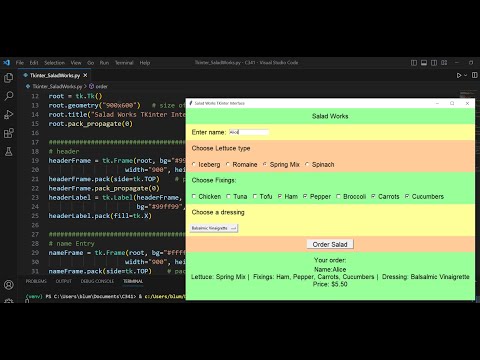 Checkbutton in Tkinter || Options in tkinter || Tkinter | Видео