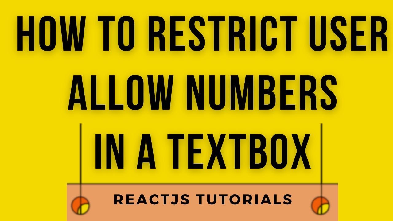 Allow Input Type Number Textbox ReactJS Javascript Validation