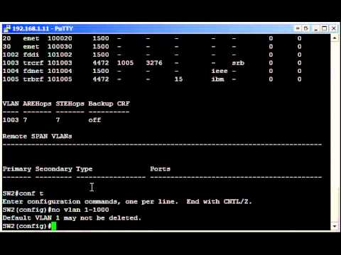 Remove all VLANS from CISCO Router or Switch