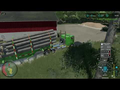[ D$L Logging FS22 ] One Heavy load to the mill & 2 pulls to the yard with skidder today..