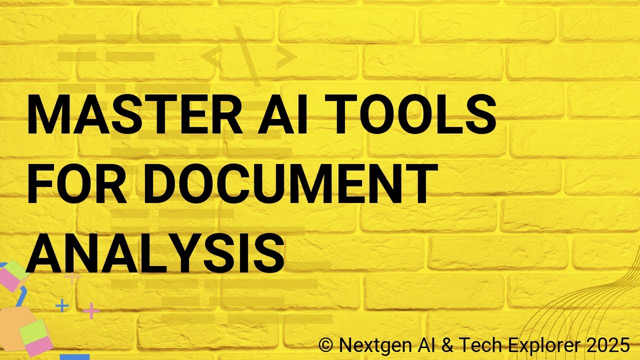 Master AI Tools for Document Analysis