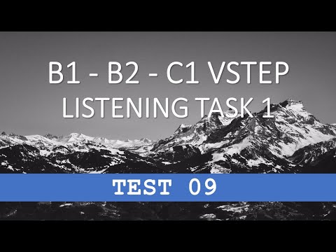 VSTEP Listening - Task 1 - Test 09