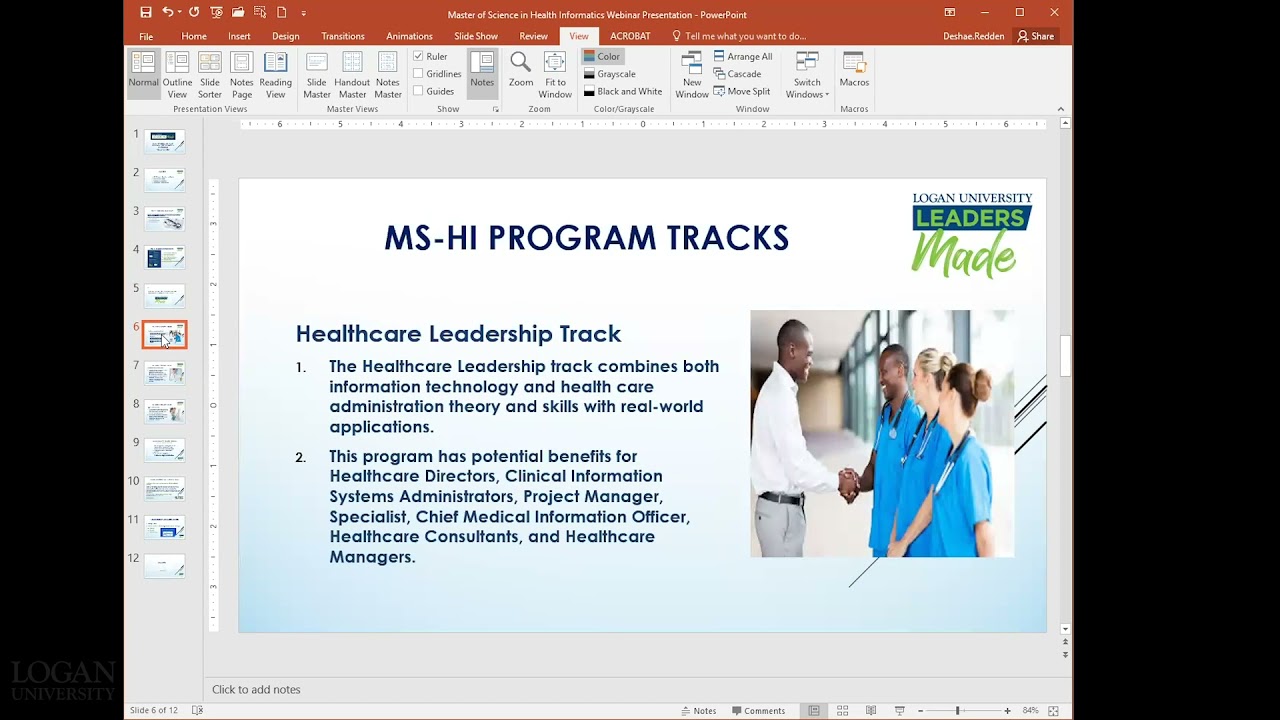 Webinar: Master of Science in Health Informatics