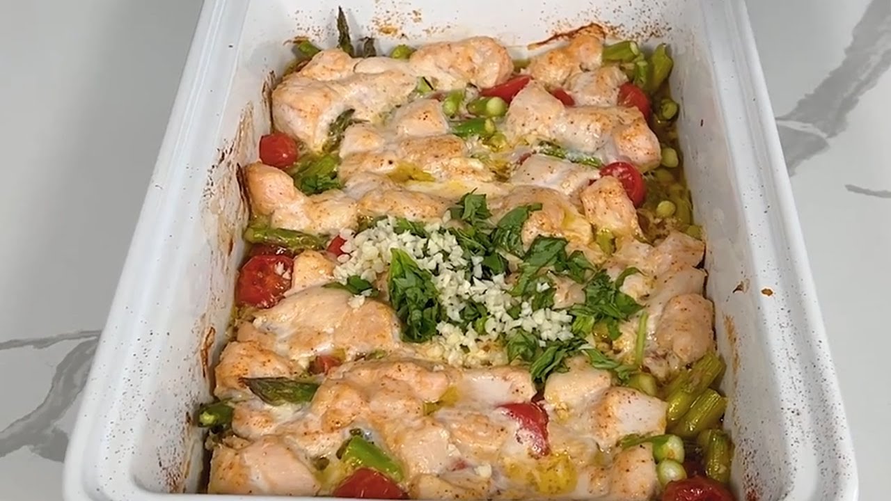 🍗✨ One Dish Creamy Chicken Feta Bake | Easy & Delicious Dinner Recipe!