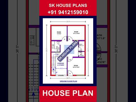 New 100 Gaj Home Design With Parking / 900 Sqft by SK House Plans {Serial Number 1785}