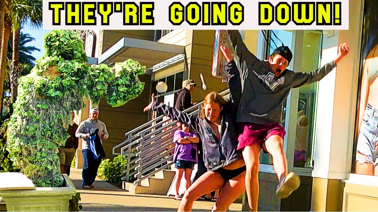 BUSHMAN PRANK BEACH: Down They Went!
