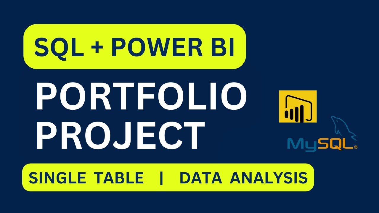 SQL + Power BI Data Analysis Portfolio Project For Beginners| Kaggle Dataset| Power BI Dashboard