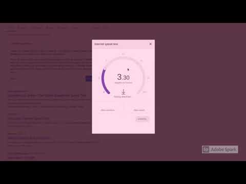 Quick Internet Speed Test with Google