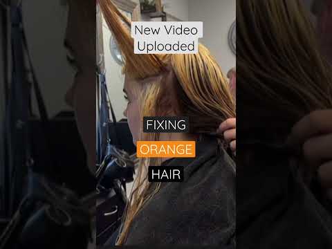 Fixing Orange Hair 🫣👏🏽 Color Correction Time #hair #haircolor #hairstylist #redken #bestfriends
