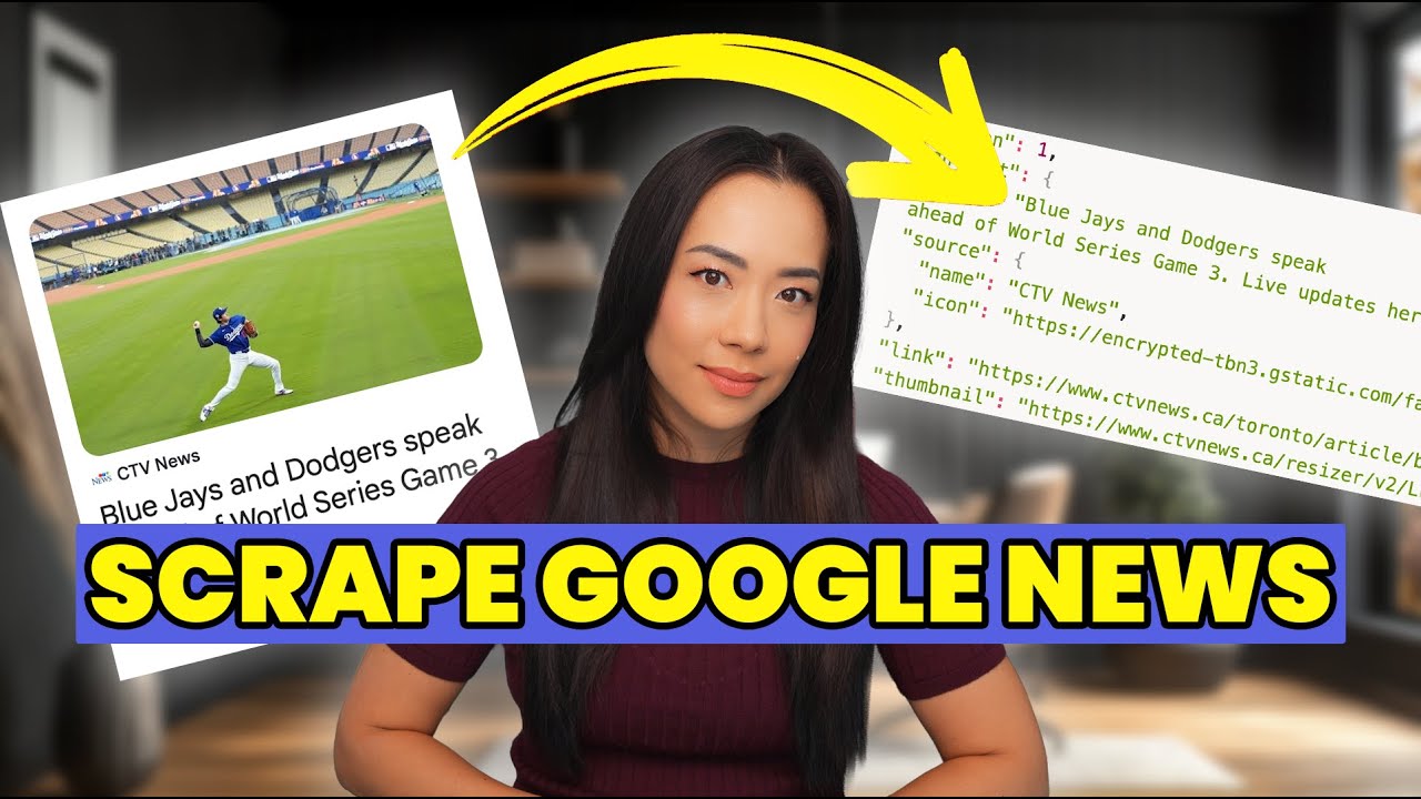 Scrape Google News using Javascript