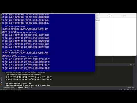 [PingTest] Multiple ping test script in python