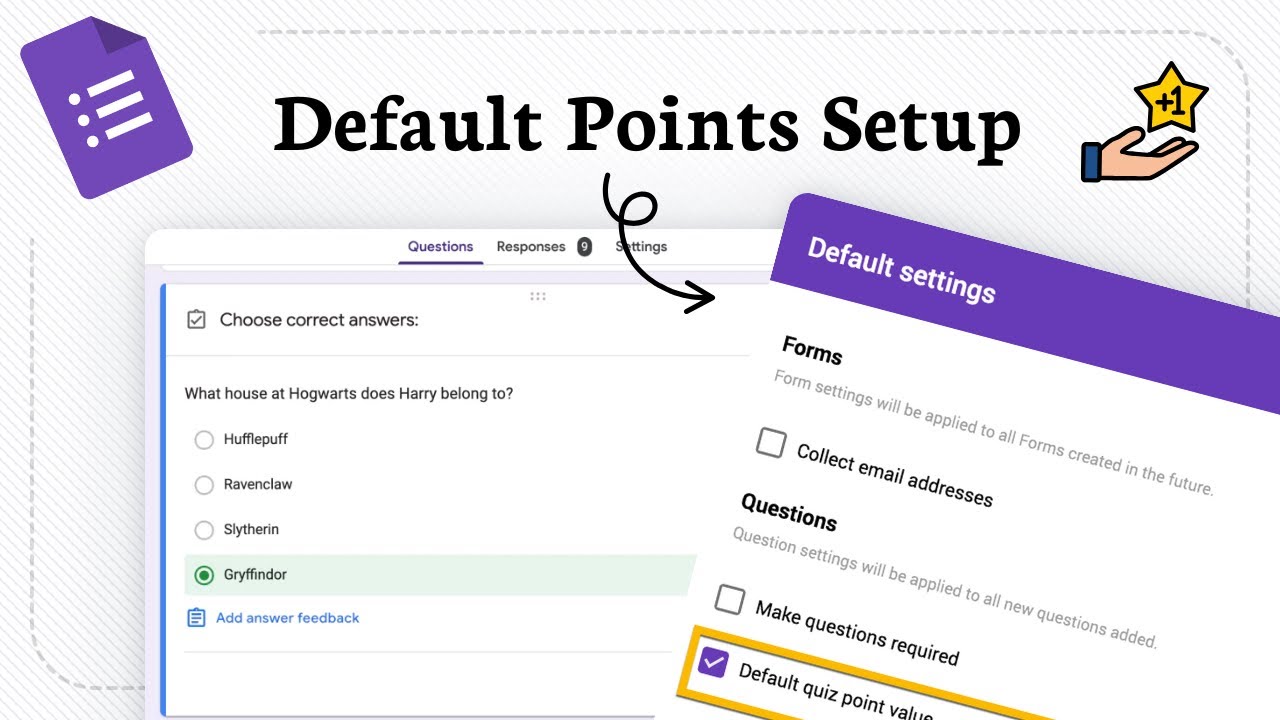 How to Set Default Question Point Value in Google Forms