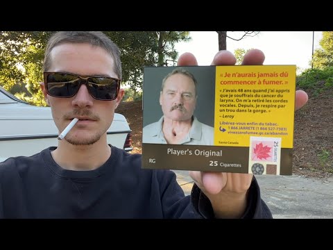 Smoking a Player’s Original Cigarette from Canada - Review