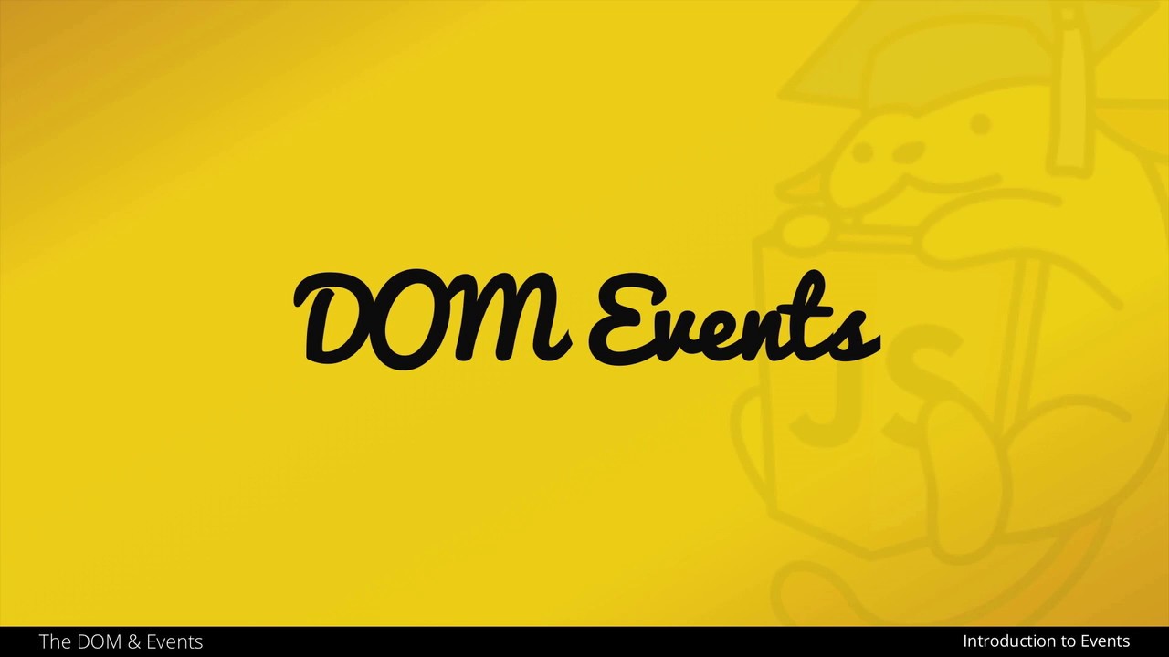 An Introduction to DOM Events with JavaScript