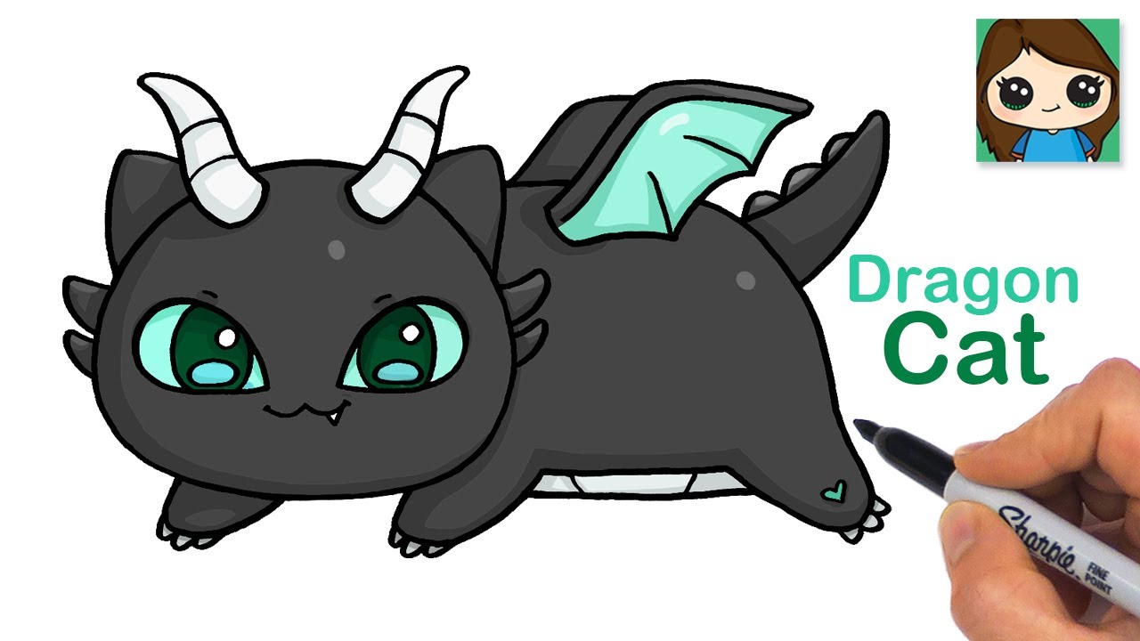 How to Draw a Dragon Cat | Aphmau Meemeow