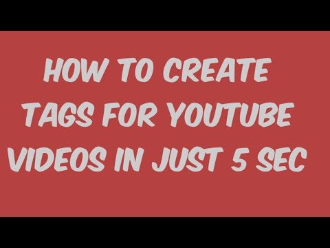 How to Create tags for Youtube Videos in just 5 Sec || Rapidtags.io