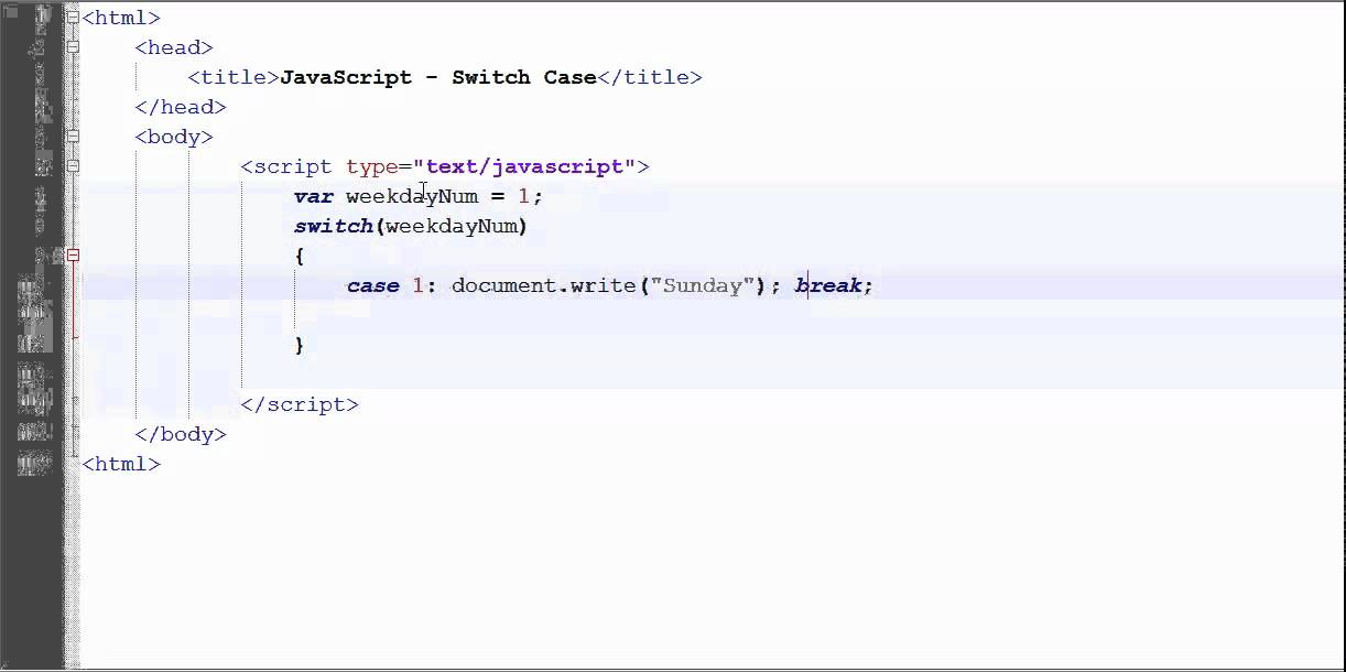 JavaScript Tutorial #10 - Working with Switch Case Structure