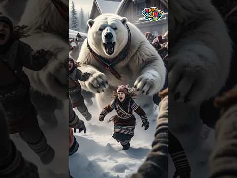Giant Polar Bear Joins the Party! ????????❄️ The Most Epic Celebration You’ll See Today! #Viral