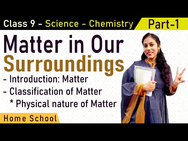 Understanding Matter in Our Surroundings: A Comprehensive Guide for ...