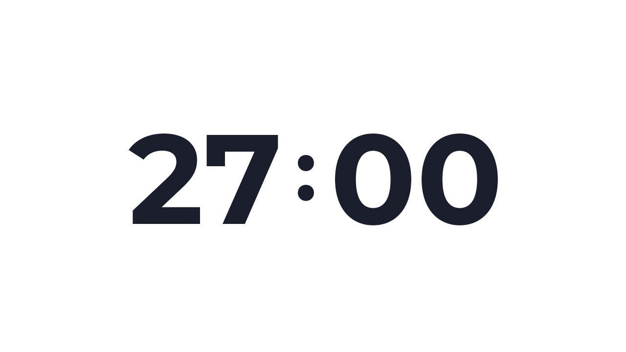 27 Minute Timer