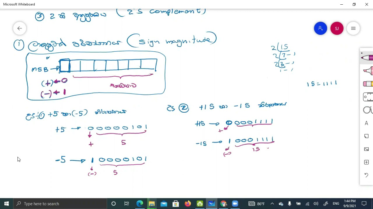 Integer representation(+/-)live recording